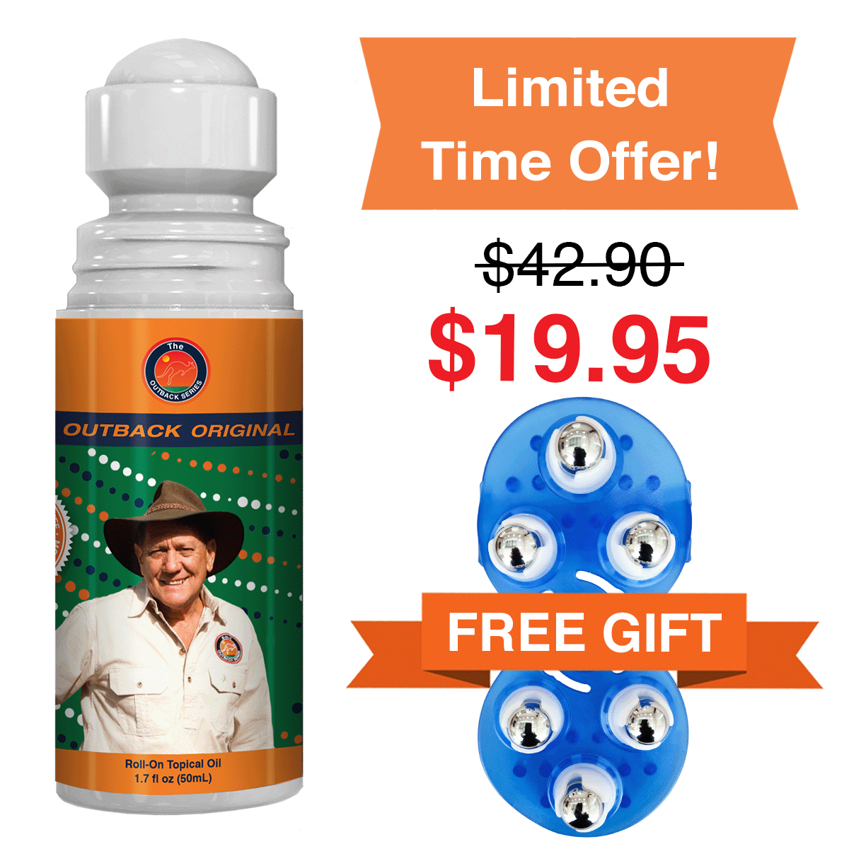 Outback Oil | Roll-On & Free Roller Ball Massager | Natural Relief ...